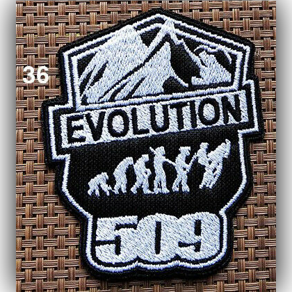 Нашивка 509 EVOLUTION черно-белая