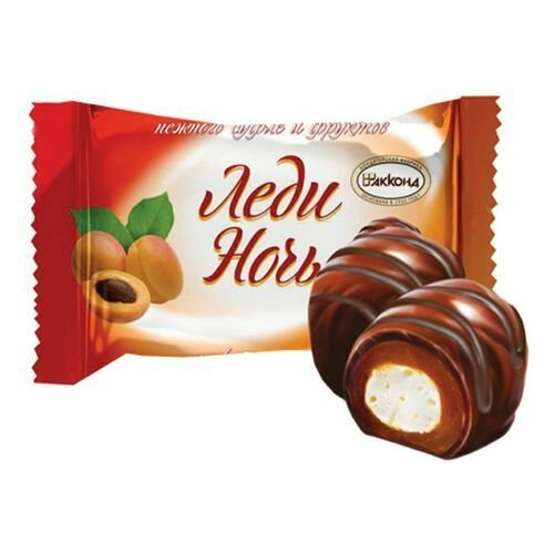 Конфеты шоколадные Акконд Леди Ночь с курагой, 500г