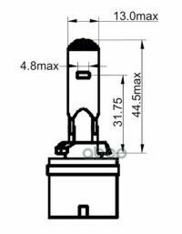 Лампа накаливания H27 W/1 White 12V 27W PG 13 SCT арт. 203010