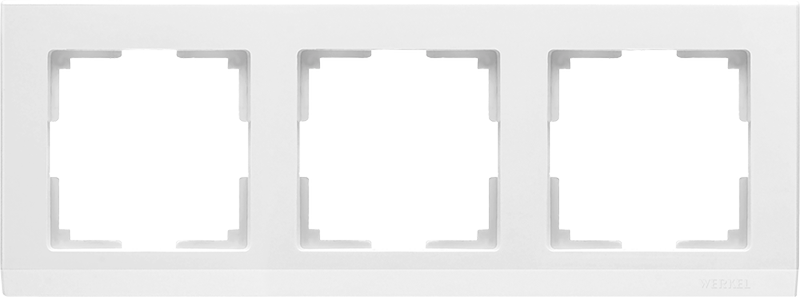 Рамка пластик 3 поста WERKEL Stark WL04-Frame-03 / W0031801 белый