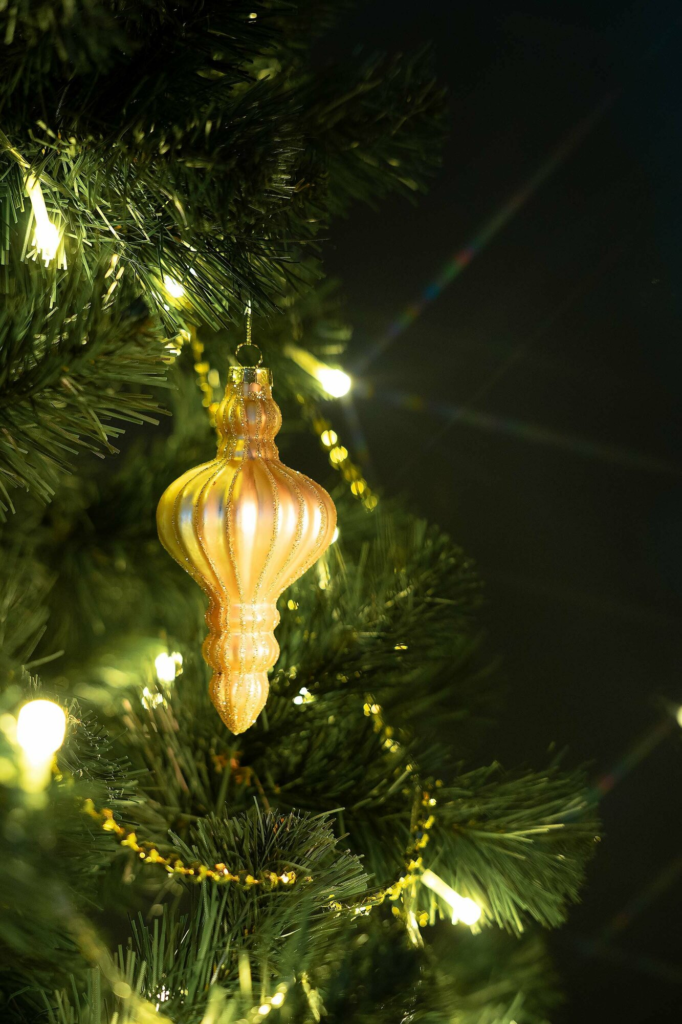 Елочная игрушка 6,5х13,5 см, стекло