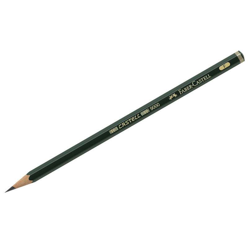 Карандаш ч/г Faber-Castell "Castell 9000" F, заточен, 286128