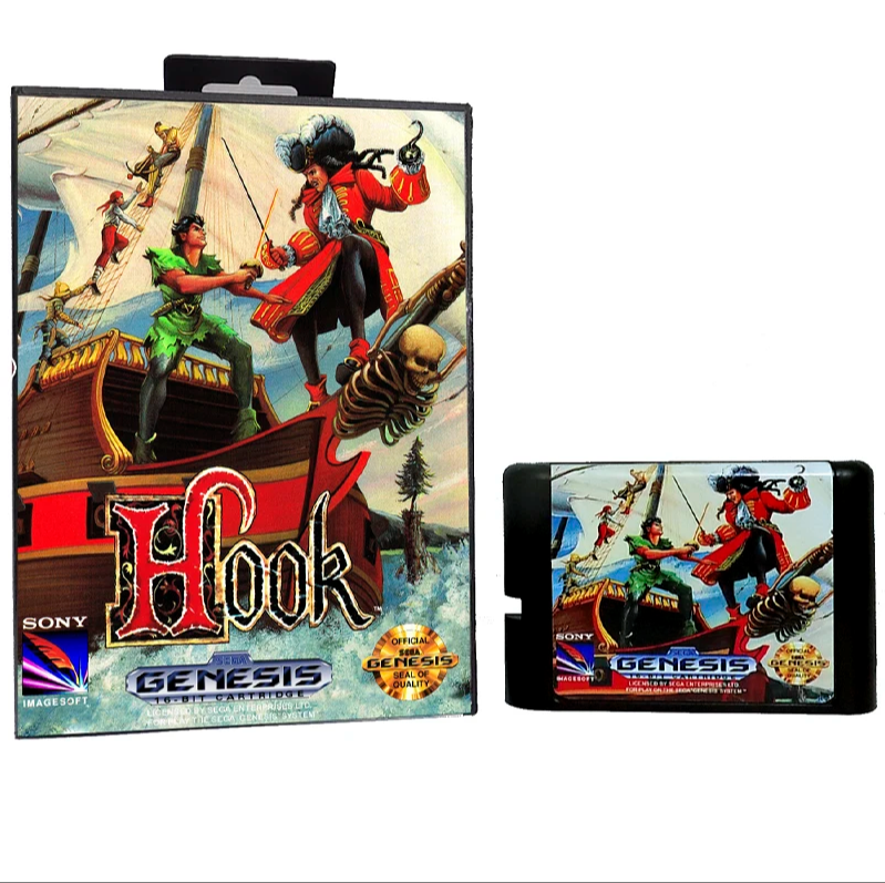 Картридж HOOK Для приставки Sega Genesis Sega Mega Drive 16 bit MD