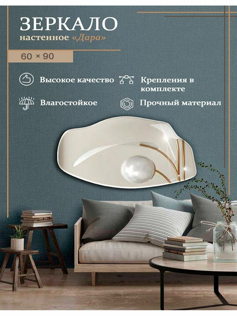 Зеркало настенное 60х90 необычной формы