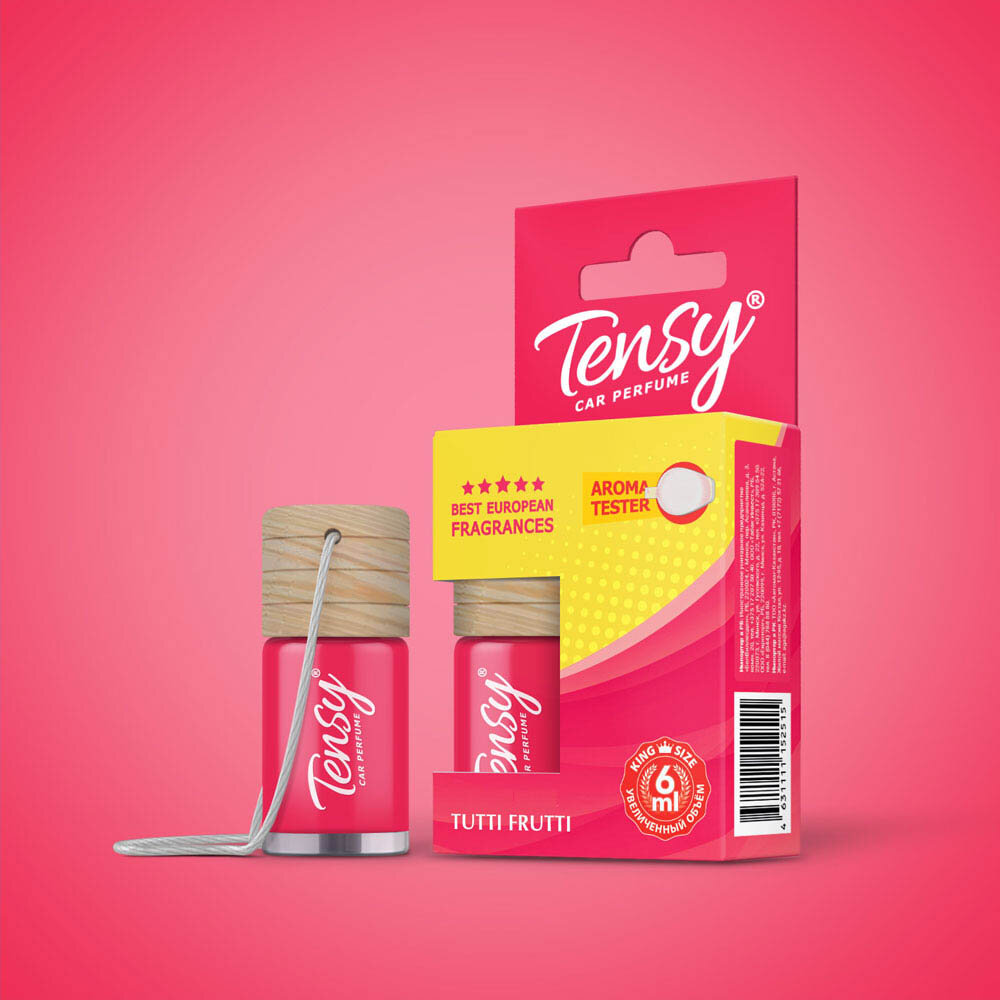 Ароматизатор подвесной бутылочка Тутти фрутти Tensy
