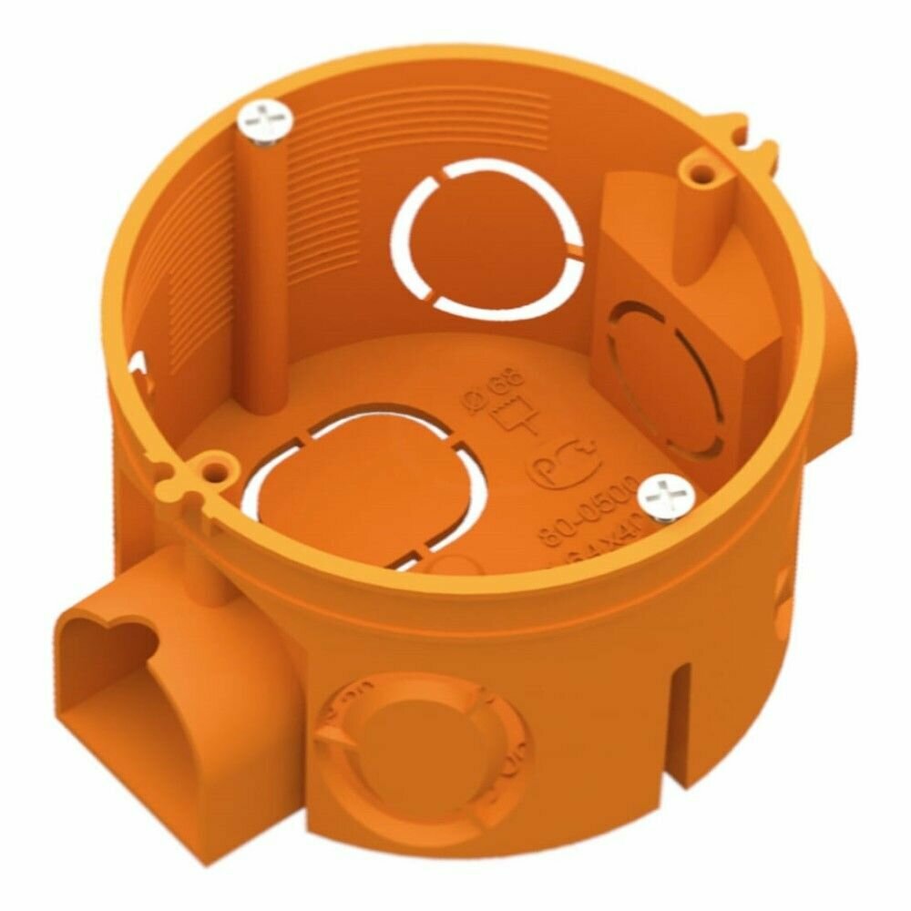 Коробка установочная Промрукав для сплошных стен стойкая к горению 64x40 мм