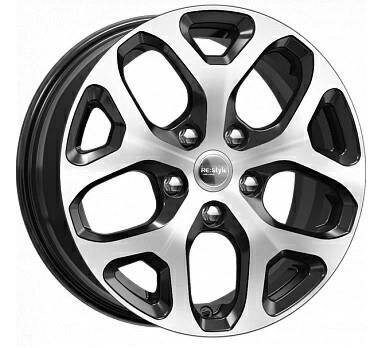Диск автомобильный литой iFree КС869 16x6.5 4x100 et50 dia60.1 Чёрный глянцевый с полированной лицевой частью