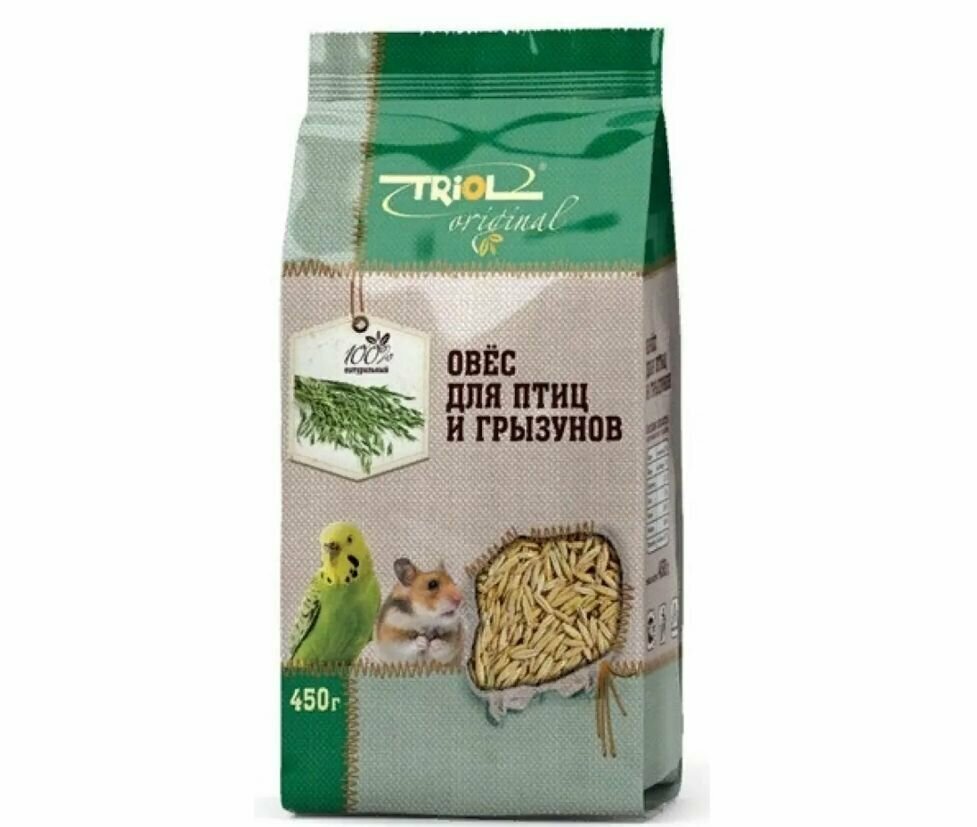 Triol Овёс для птиц и грызунов, 450 г