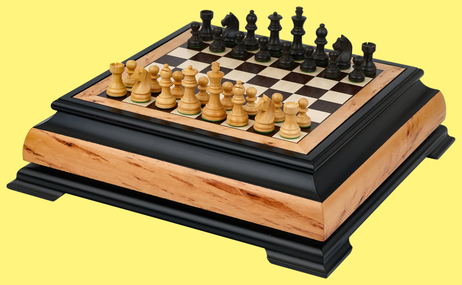 Шахматы Гефест №2 (корень ореха и карельской березы)