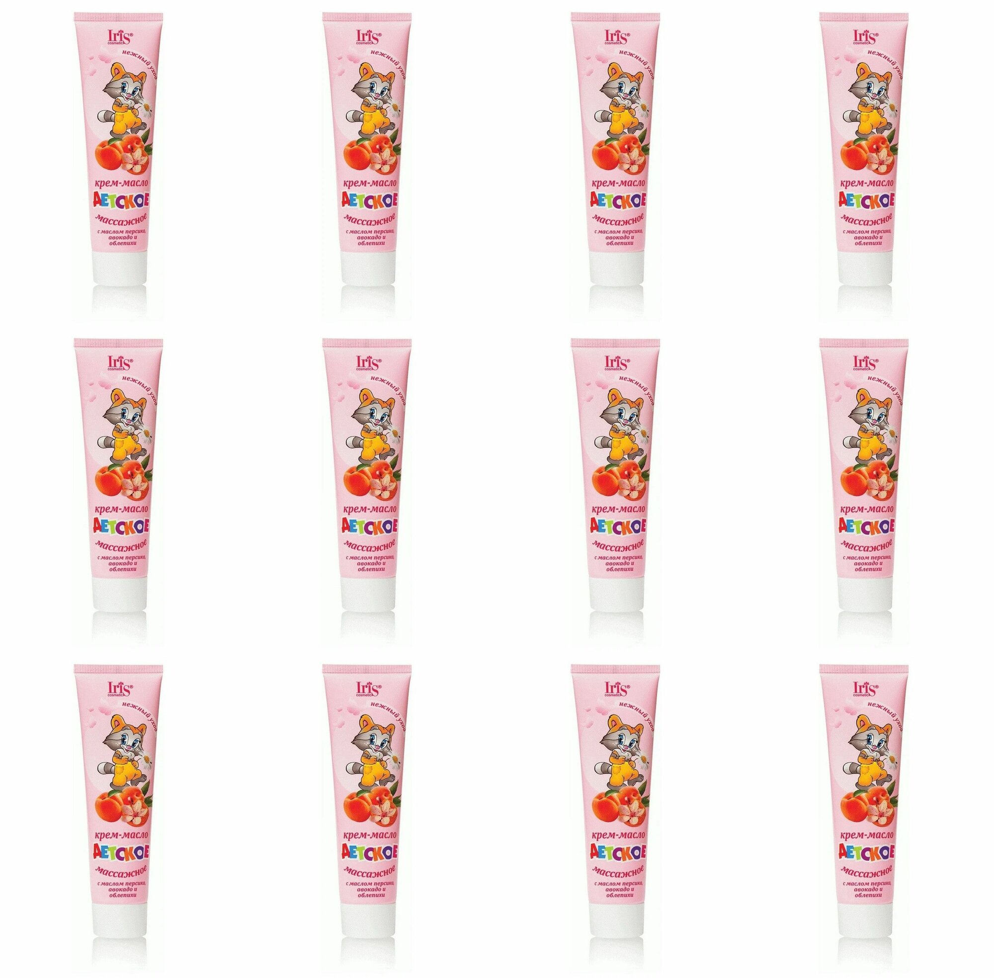 Iris cosmetic Крем-масло детское Массажное Детская серия, 100 мл, 12 шт