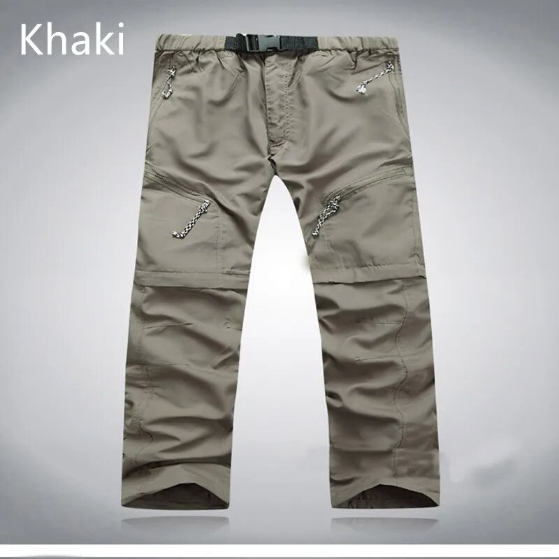 Мужские быстросохнущие штаны для рыбалки, съемные штаны для походов и кемпинга, мужские летние дышащие штаны для охоты и скалолазания, S-XXXL, 4 цвета