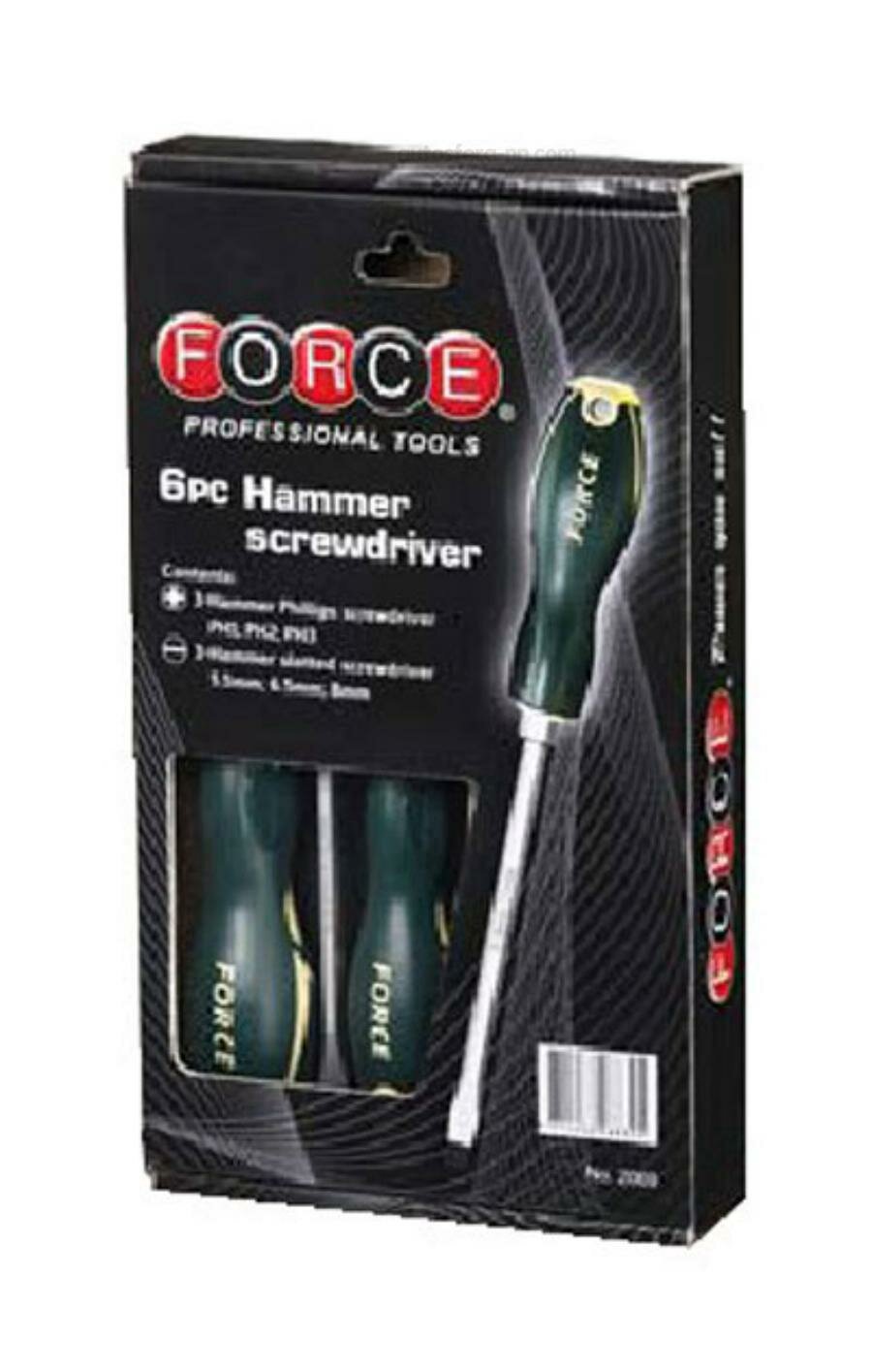 Набор Ударных Отверток 6Пр FORCE арт. 2069