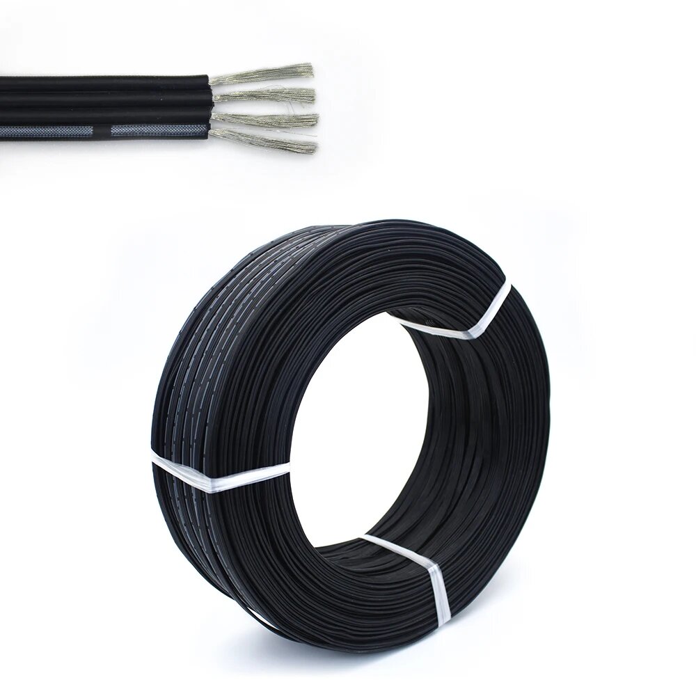 Параллельный силиконовый провод Unrulychange 24AWG 24 АВГ, 2pin 10 meters