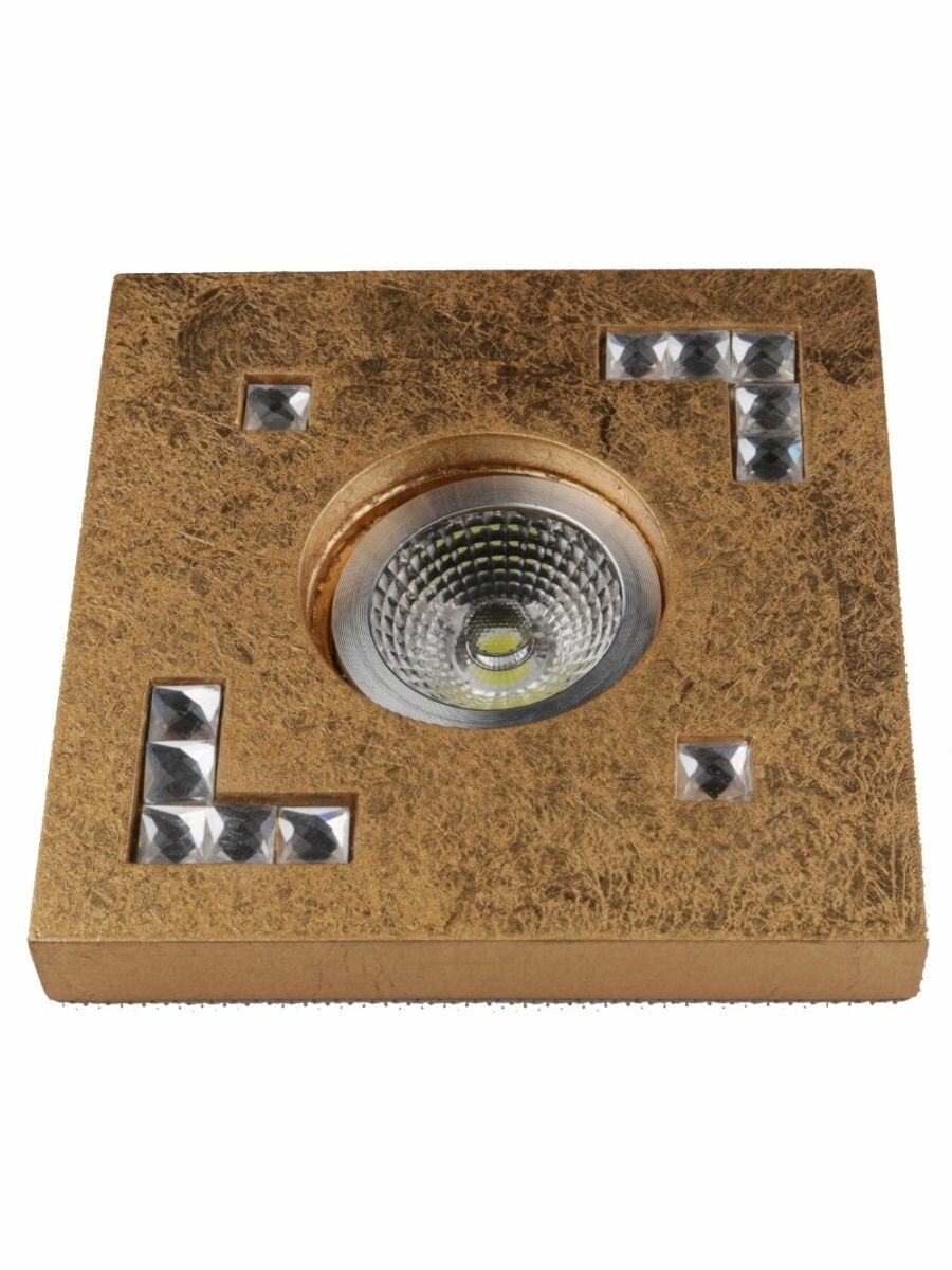 Светильник встраиваемый De Fran FT 436 GD MR16 50Вт ip20 золото гипс