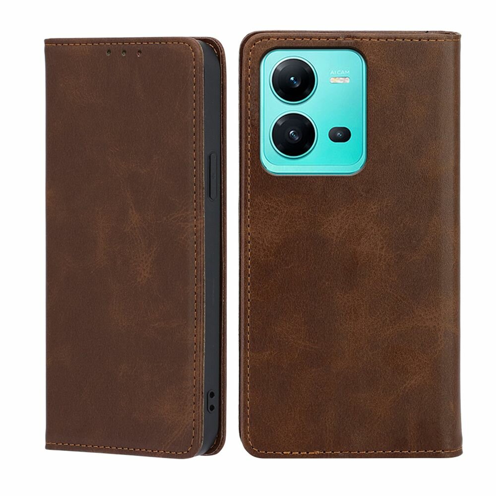 Чехол-книжка MyPads для Nokia 5.3 / Нокиа 5.3,(коричневый)