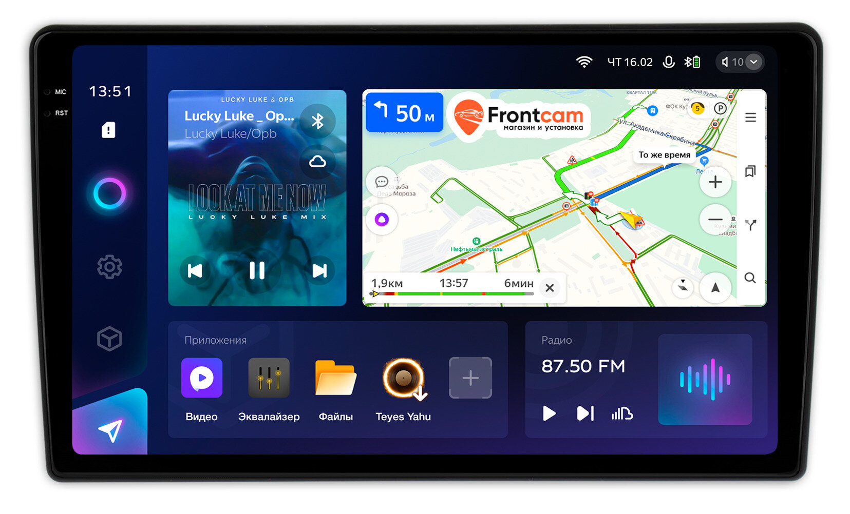 Штатная магнитола Opel Antara, Astra H, Corsa D, Zafira B 2005-2014 (черный) Teyes CC3 2K 4/32 9.5" RM-9439 Android 10 (4G-SIM, DSP, QLed)