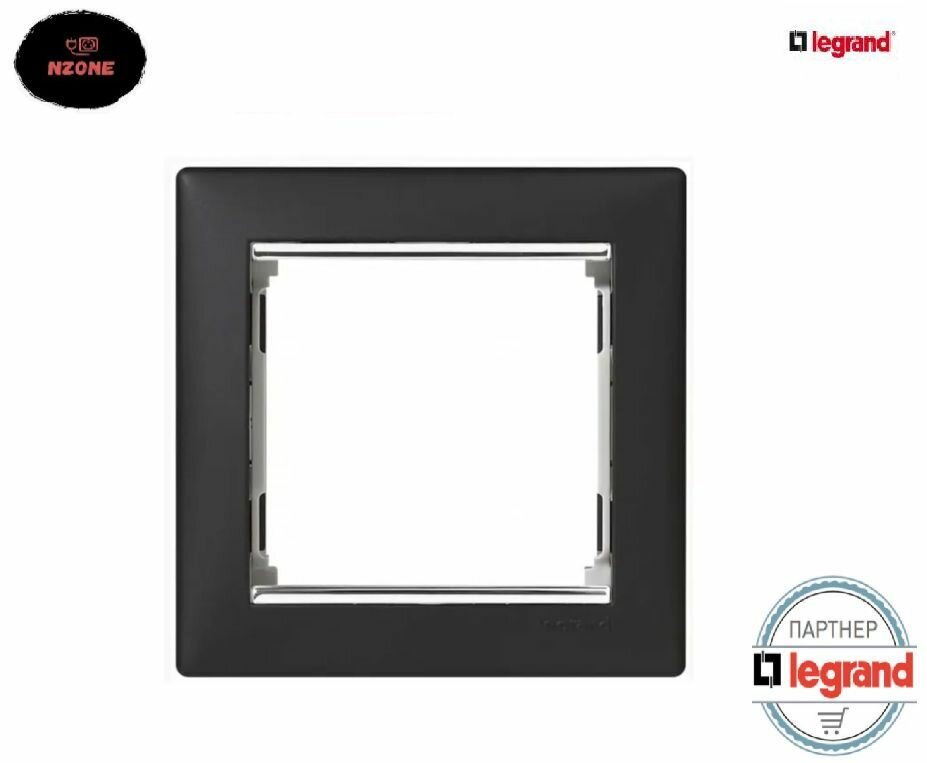 Рамка для LEGRAND VALENA 1-ая черная 770351