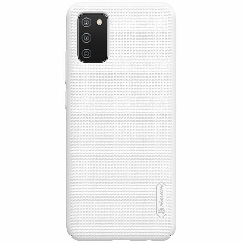 Накладка пластиковая Nillkin Frosted Shield для Samsung Galaxy A02S A025 белая