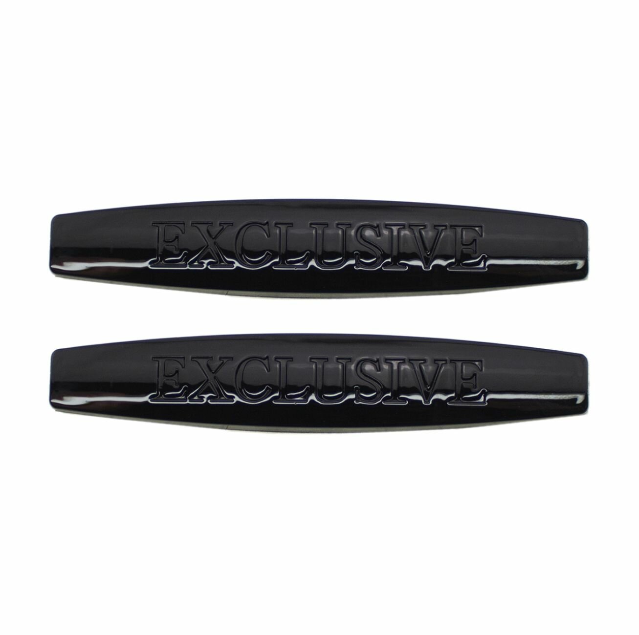Комплект: эмблема на крыло для Mercedes-Benz Exclusive черный глянец 2 шт.