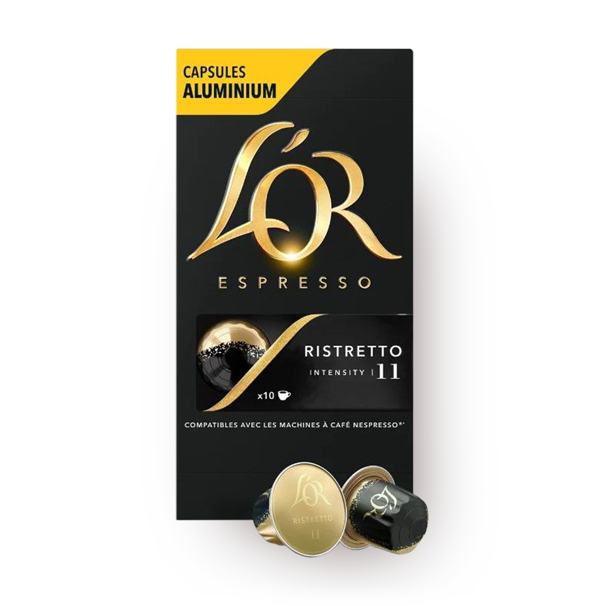 Кофе в капсулах L'OR Ristretto, для Nespresso, 10 капсул, картонная упаковка