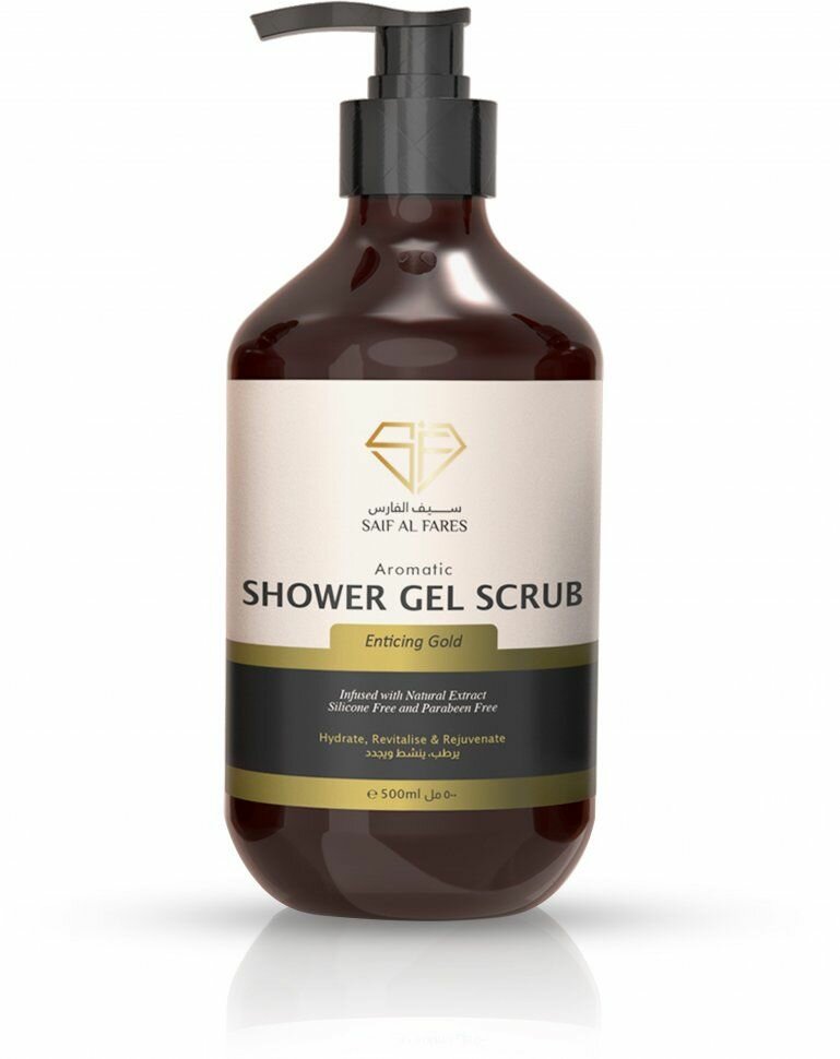SAIF AL FARES Гель скраб для душа ENTICING GOLD, 500 мл