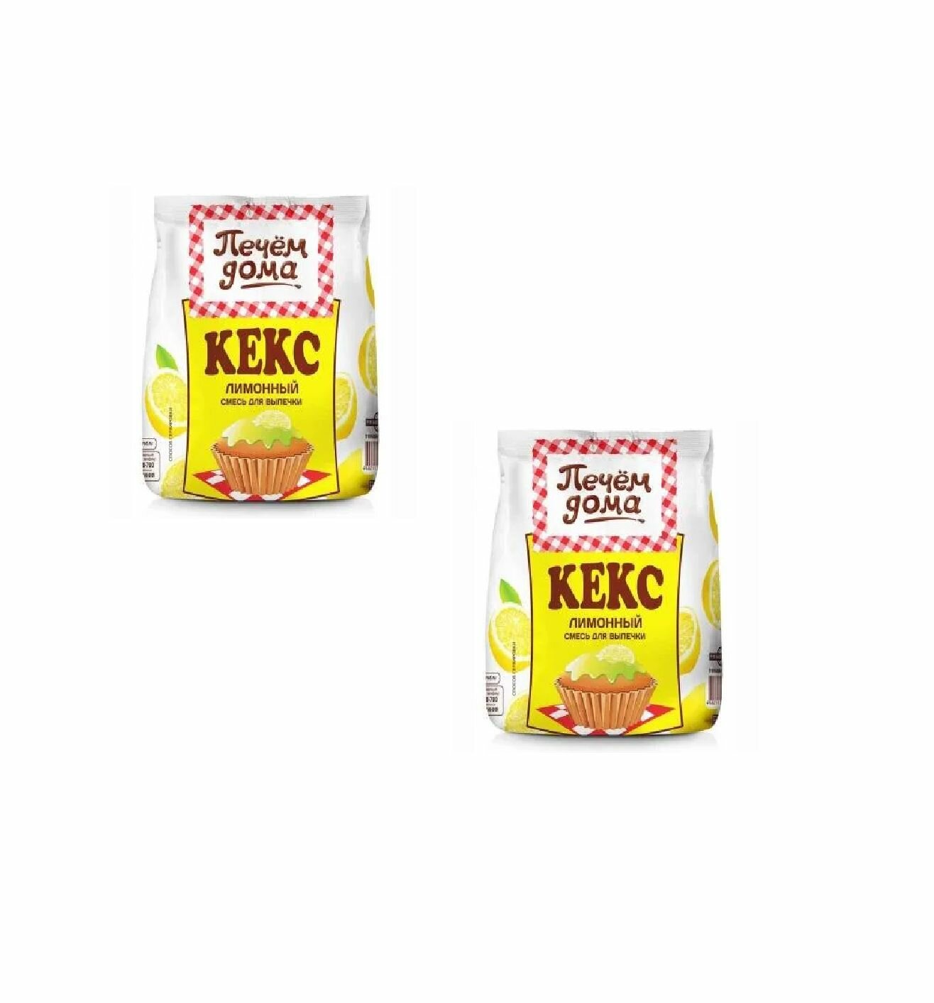 Печем дома Смесь для выпечки, Кекс Лимонный 300 гр, 2 уп