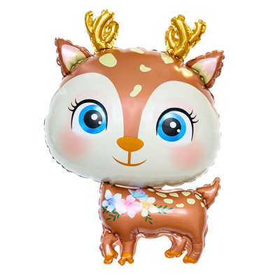 Шар ненадутый К фигура Олень милый коричневый
