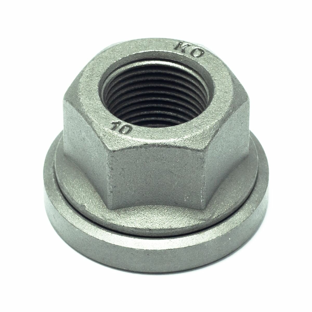 Гайка колесная М18*1,5 (24, ключ 27, п/шайба, открытая, серый фосфат) Газель (крепкий орешек)(уп. 12 шт)