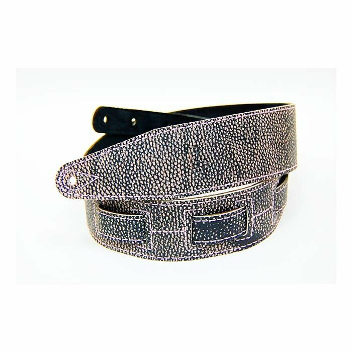 FL60037L21L Leather 21 Ремень для гитары, кожаный, гюрза, Fidel