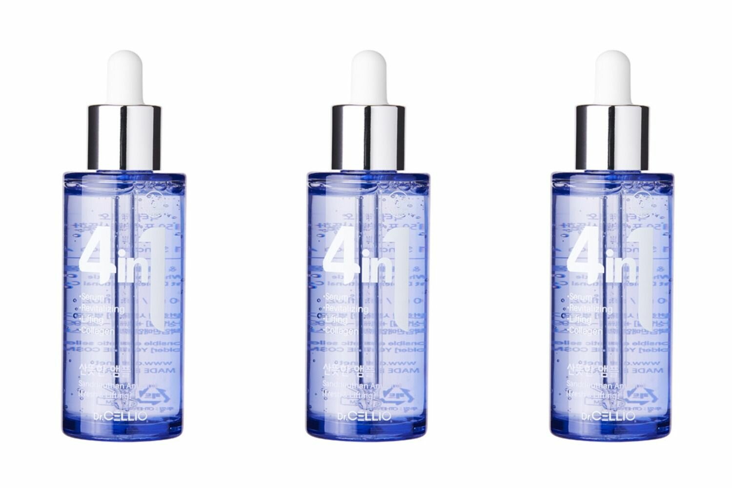 DR.CELLIO Сыворотка для лица с коллагеном G50 4 IN 1 SANDEUNHAN AMPOULE (Collagen), 50 мл, 3 шт