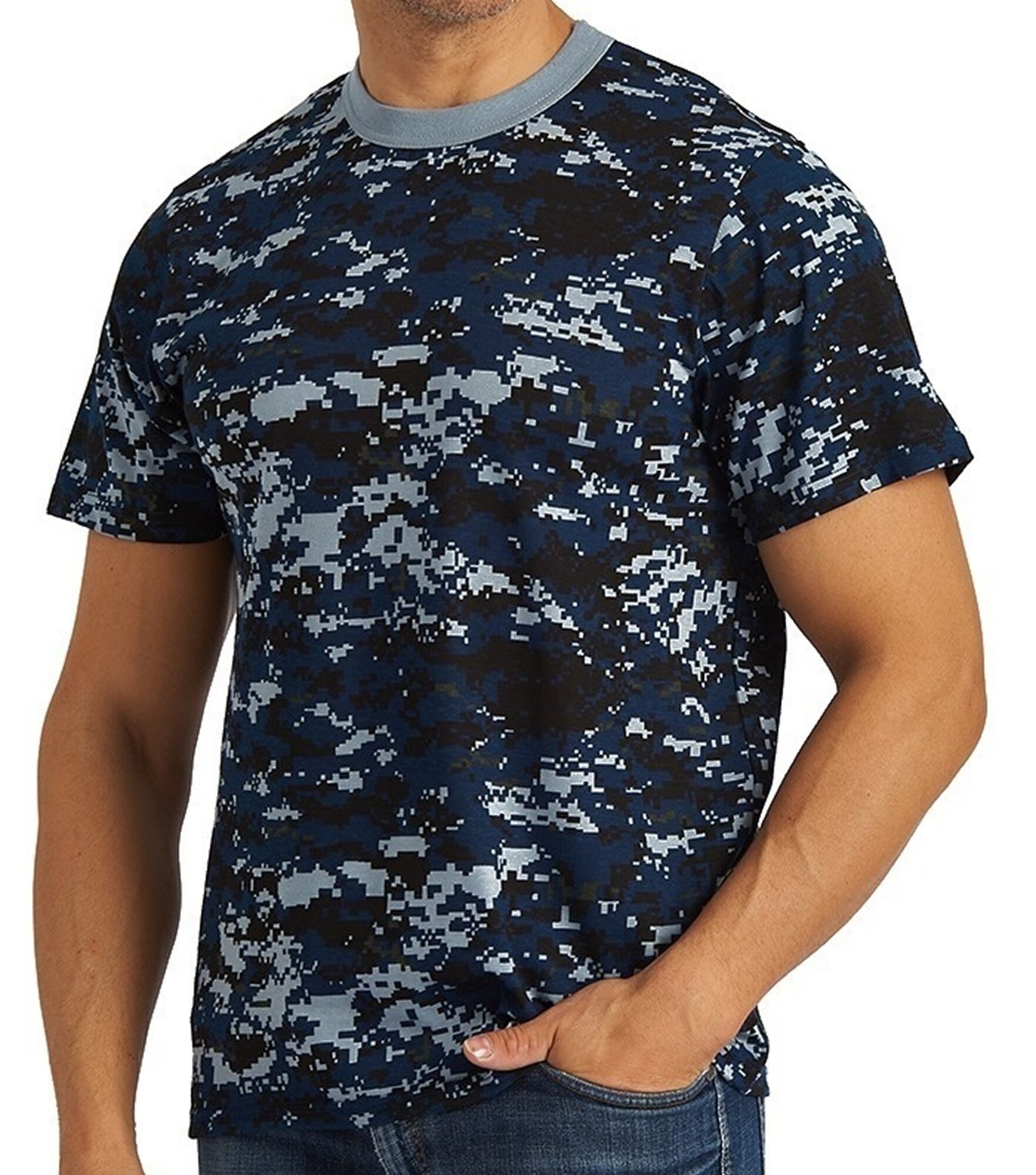 Футболка Футболка камуфляж Цифра синяя