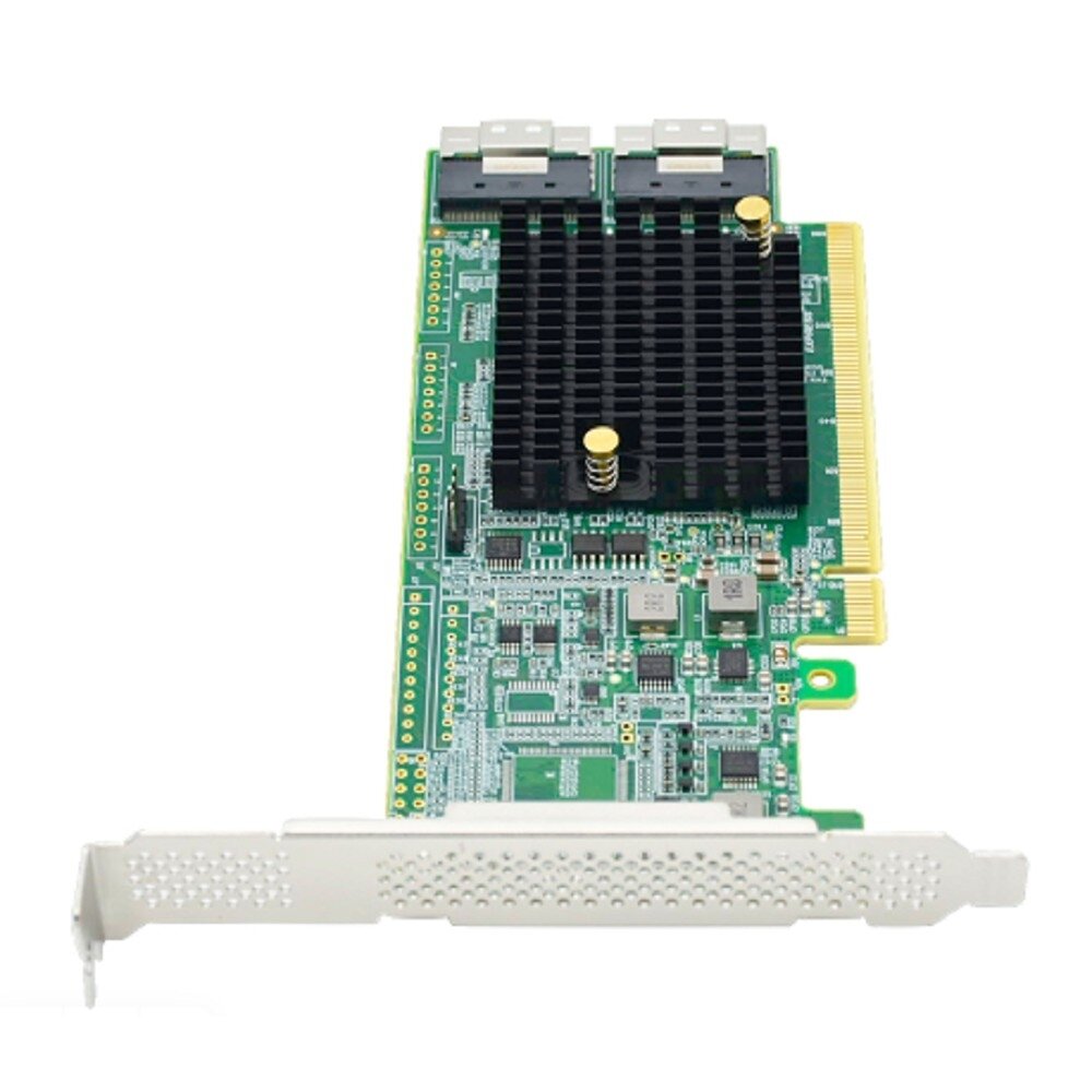 Контроллер SAS Lr-Link LRNV9F24 PCIe x16 to Two SlimSAS SFF-8654 8i Retimer Adapter, Support up to 4 NVMe SSDs