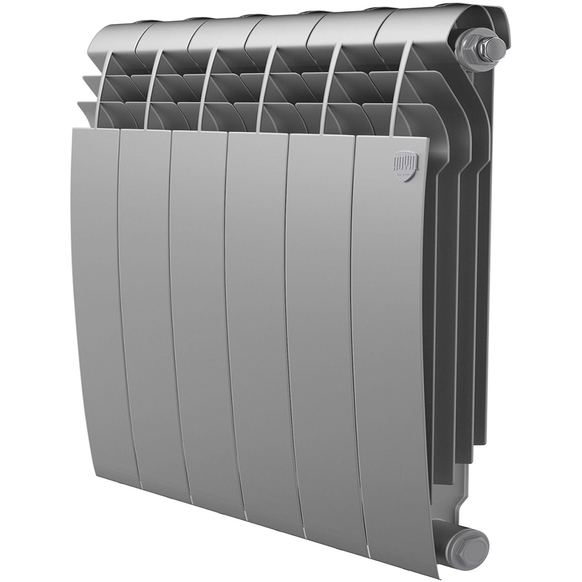 Радиатор Royal Thermo BiLiner 500 /Silver Satin 6 секций