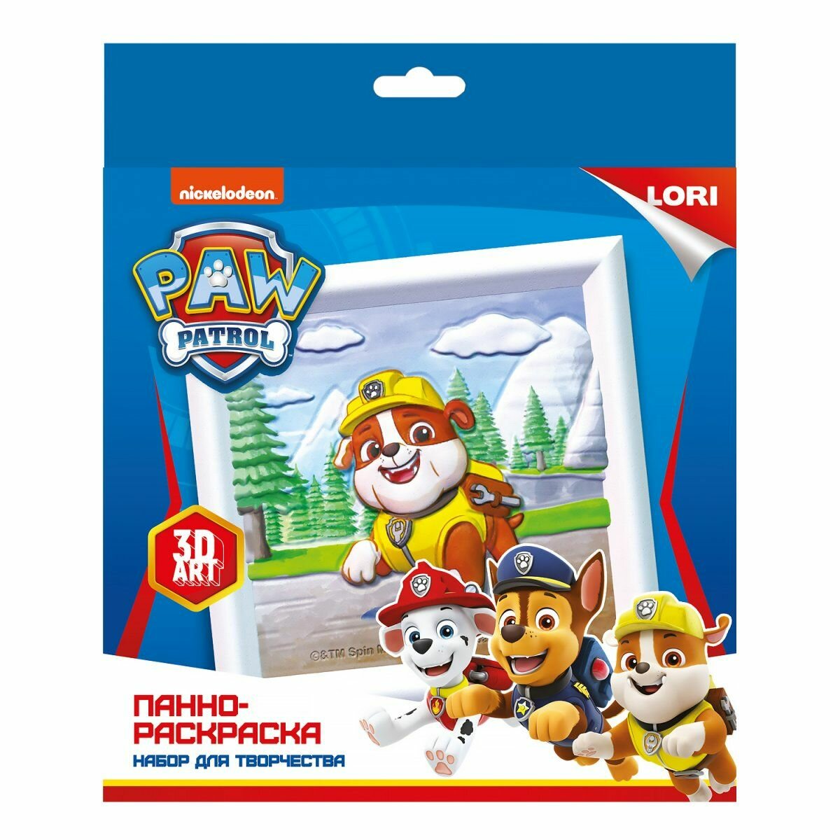 LORI Панно-раскраска. Щенячий патруль. Крепыш Ипс-004