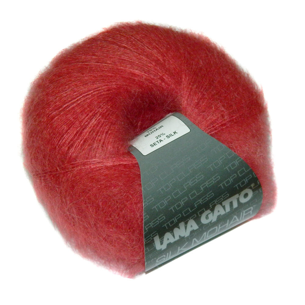 Пряжа Silk Mohair Lana Gatto - 6026 красный