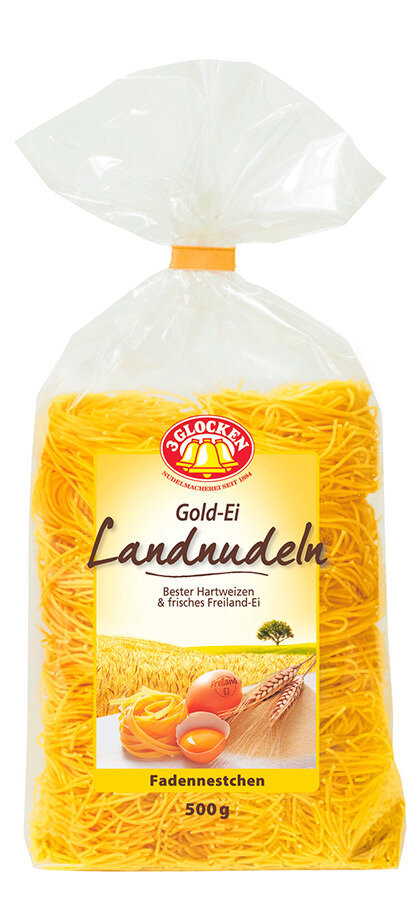 Макаронные изделия Gold-ei landnudeln Fadennestchen Гнезда 500 г x 5 упаковок