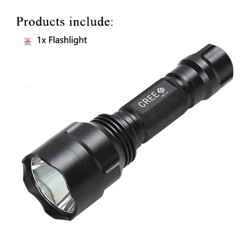 Фонарик ANJOET C8-T6/L2/Q5 для охотничьего ружья C8 L2 1Mode 1198LM, B