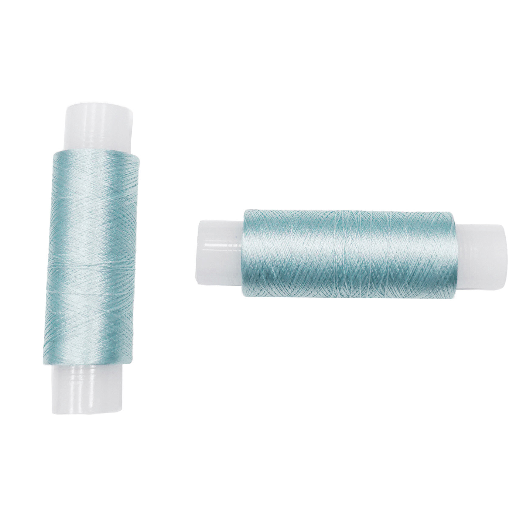 Нить шелковая, Моснитки 65С, цвет №075 (цвет серо-голубой), катушка 200 метров