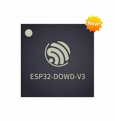 ESP32-D0WD-V3, двухъядерный комбинированный Wi-Fi + Bluetooth (BT+BLE) SoC-чипа из линейки ESP32