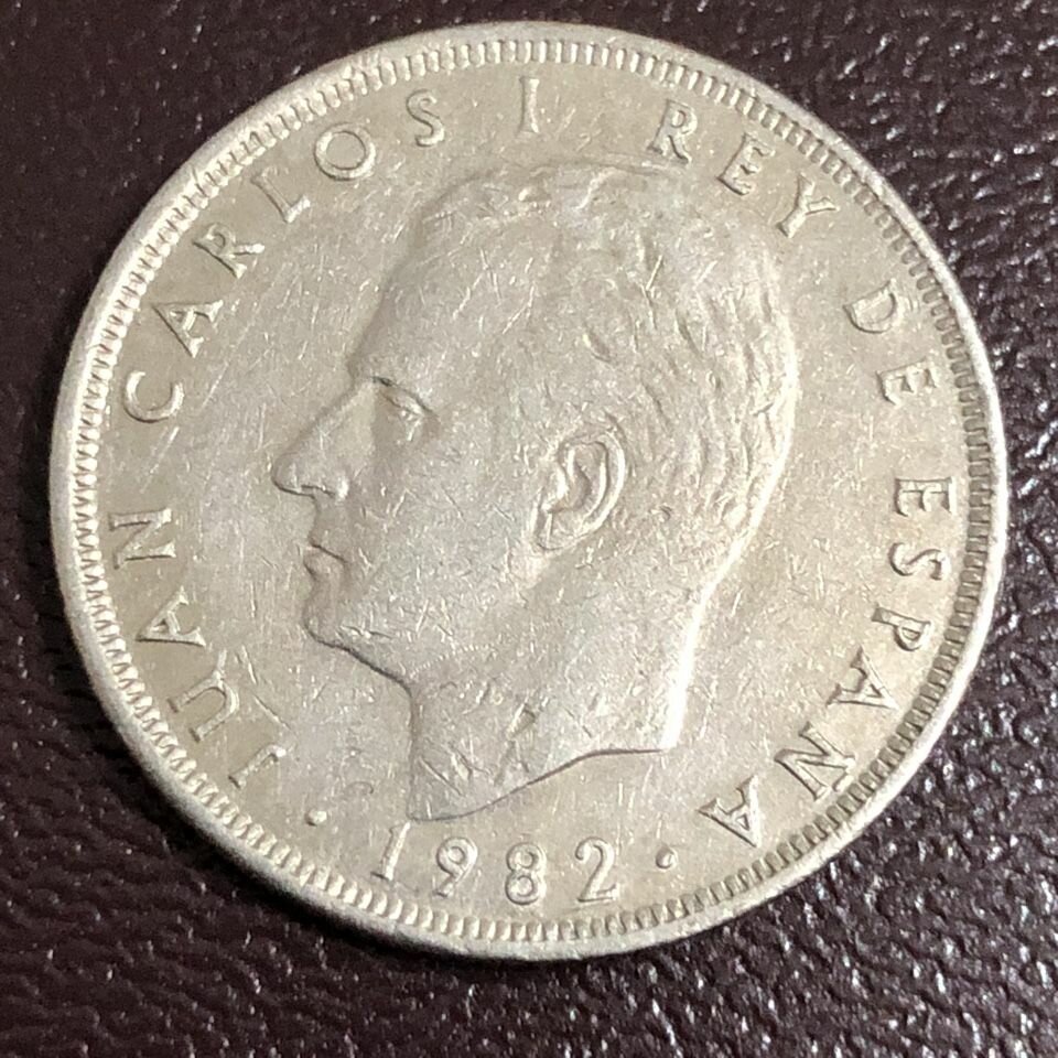 Монета Испания 25 песет 1982 год # 1-3