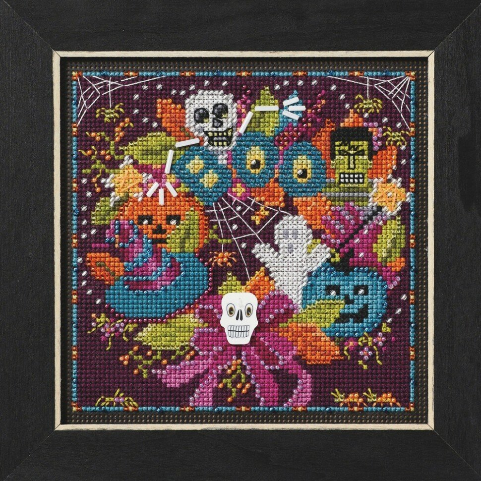 Набор для вышивания Mill Hill #MH142426 Halloween Fun (Веселье на Хэллоуин), Счетный крест, 13.3 x 13.3 см