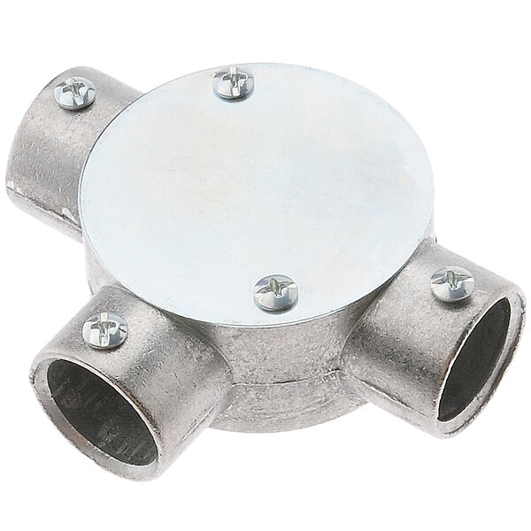 Коробка AAB3752 распаечная 3 ввода 3/4 алюминиевая зажим винтом Китай (2 шт. в комплекте)