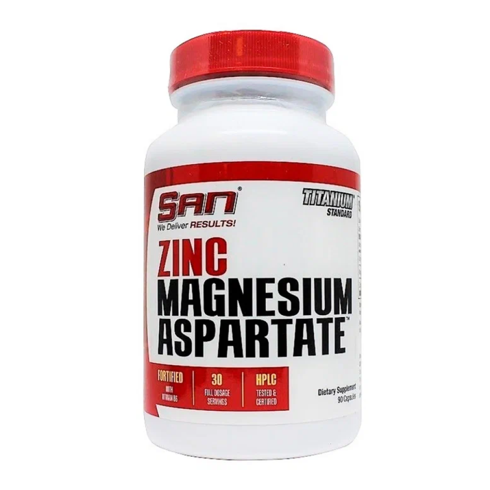 Повышение тестостерона, либидо и гормона роста Zinc Magnesium Aspartate 90 капс.