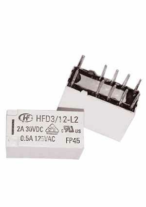 HFD3/12-L2, Реле для монтажа на плату, замена 3-1393788-6 (V23079B1203B301)
