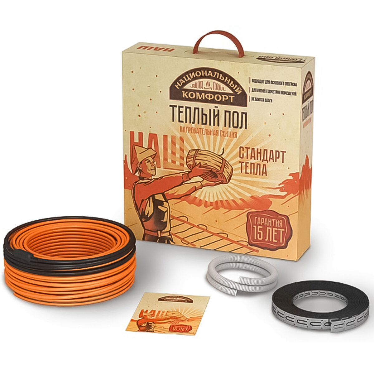 Комплект теплого пола Национальный комфорт "НК 770Вт" 220 в, одножильный в стяжку