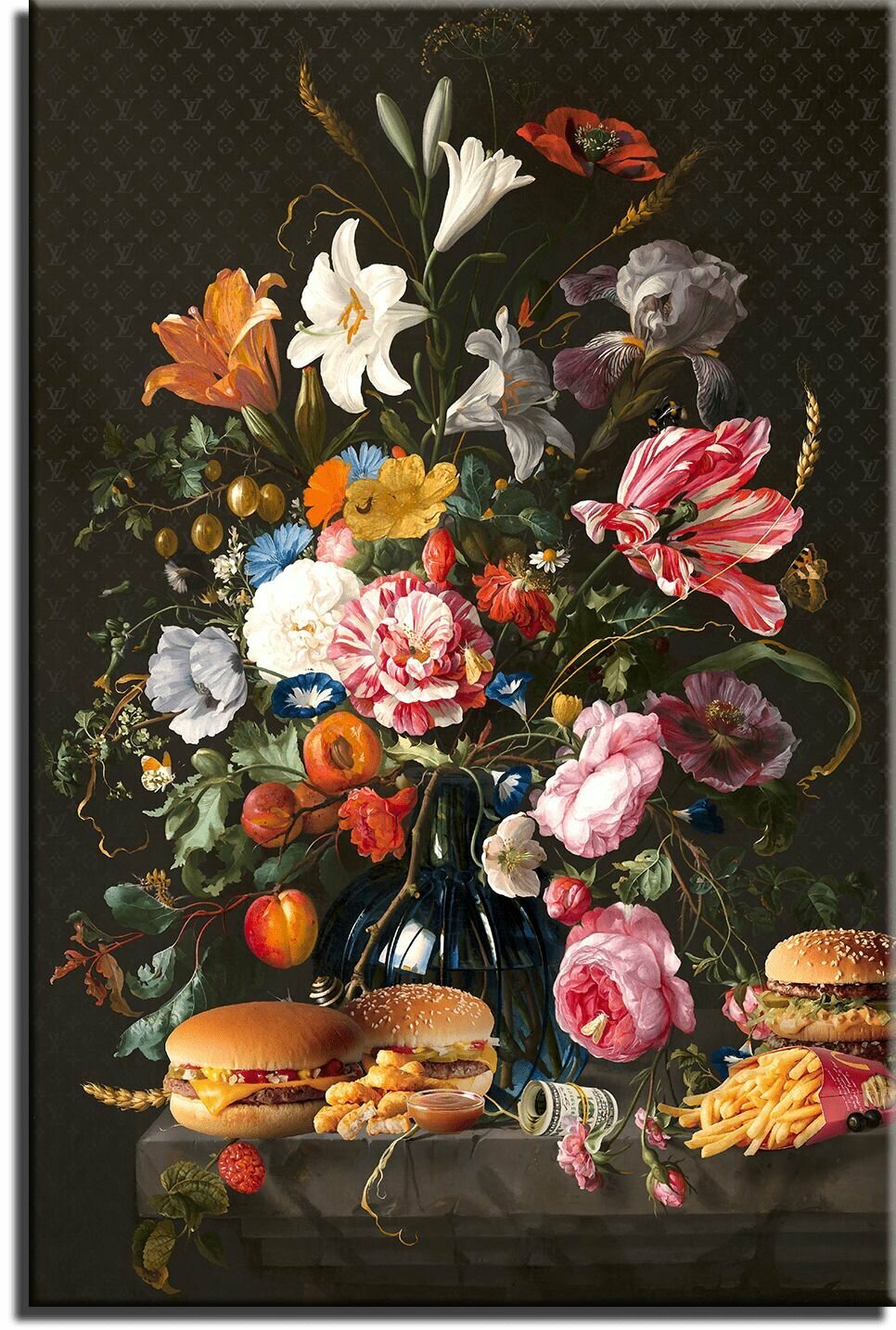 Картина "Богатый натюрморт" 50х30 см