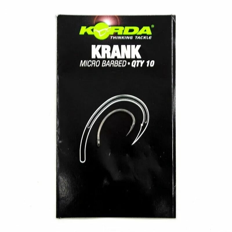 KORDA Крючок Krank 4 с бородкой 10шт.