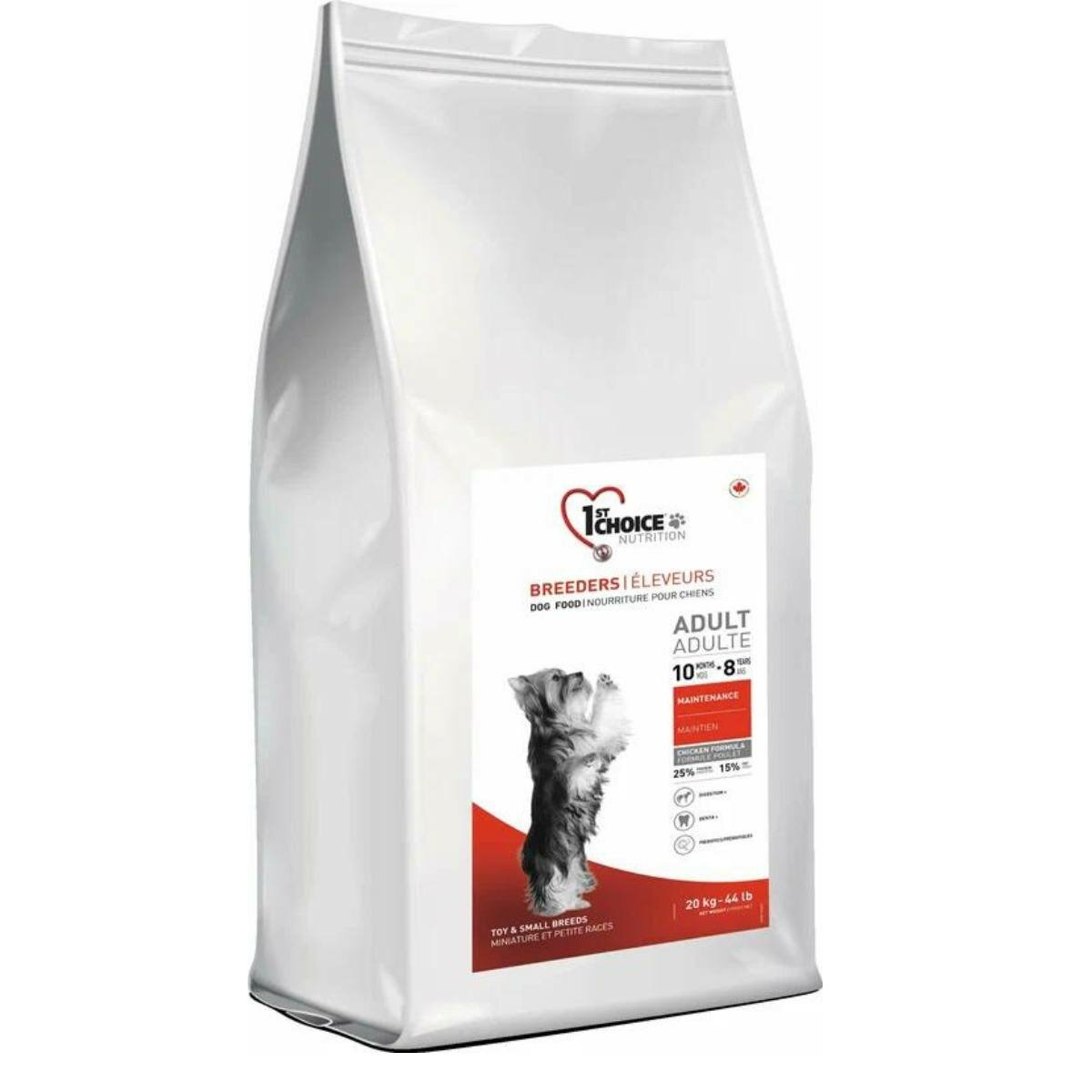 1ST CHOICE Breeders Корм для собак миниатюрных и мелких пород 20кг, курица