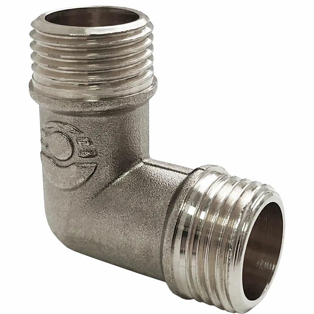 Угол 90 1/2"x1/2" НР латунь