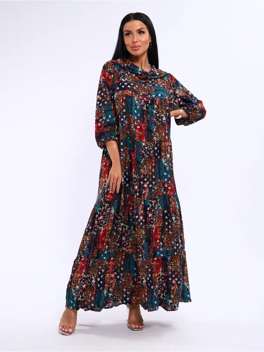 Платье YolKa_Dress Базовая стильная коллекция, размер единый, синий — фото 1